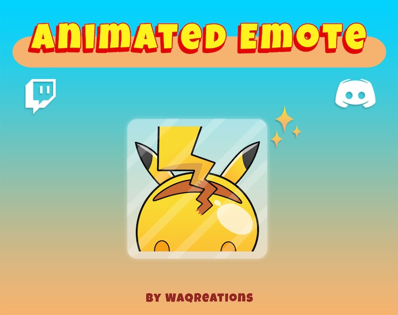 Pikachu Butt Tail Wag Animated Emote for Twitch and Discord - Etsy