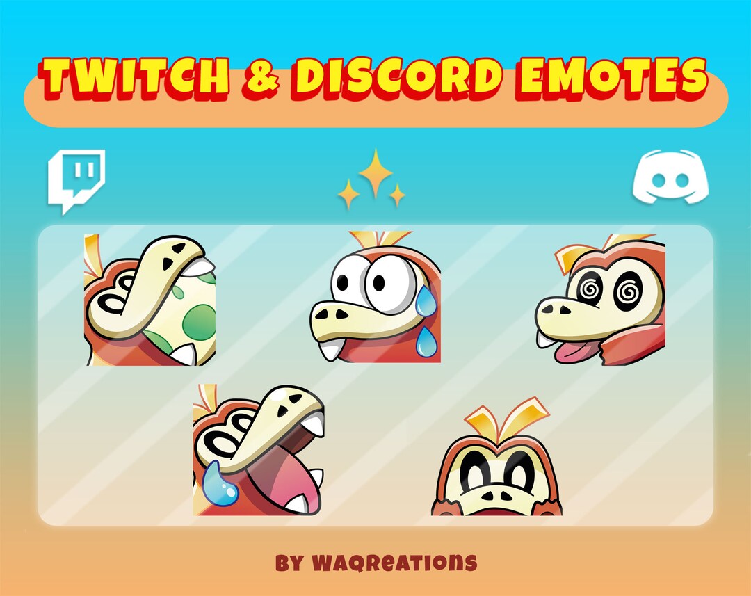 Fuecoco Emotes Bundle for Twitch and Discord - Etsy
