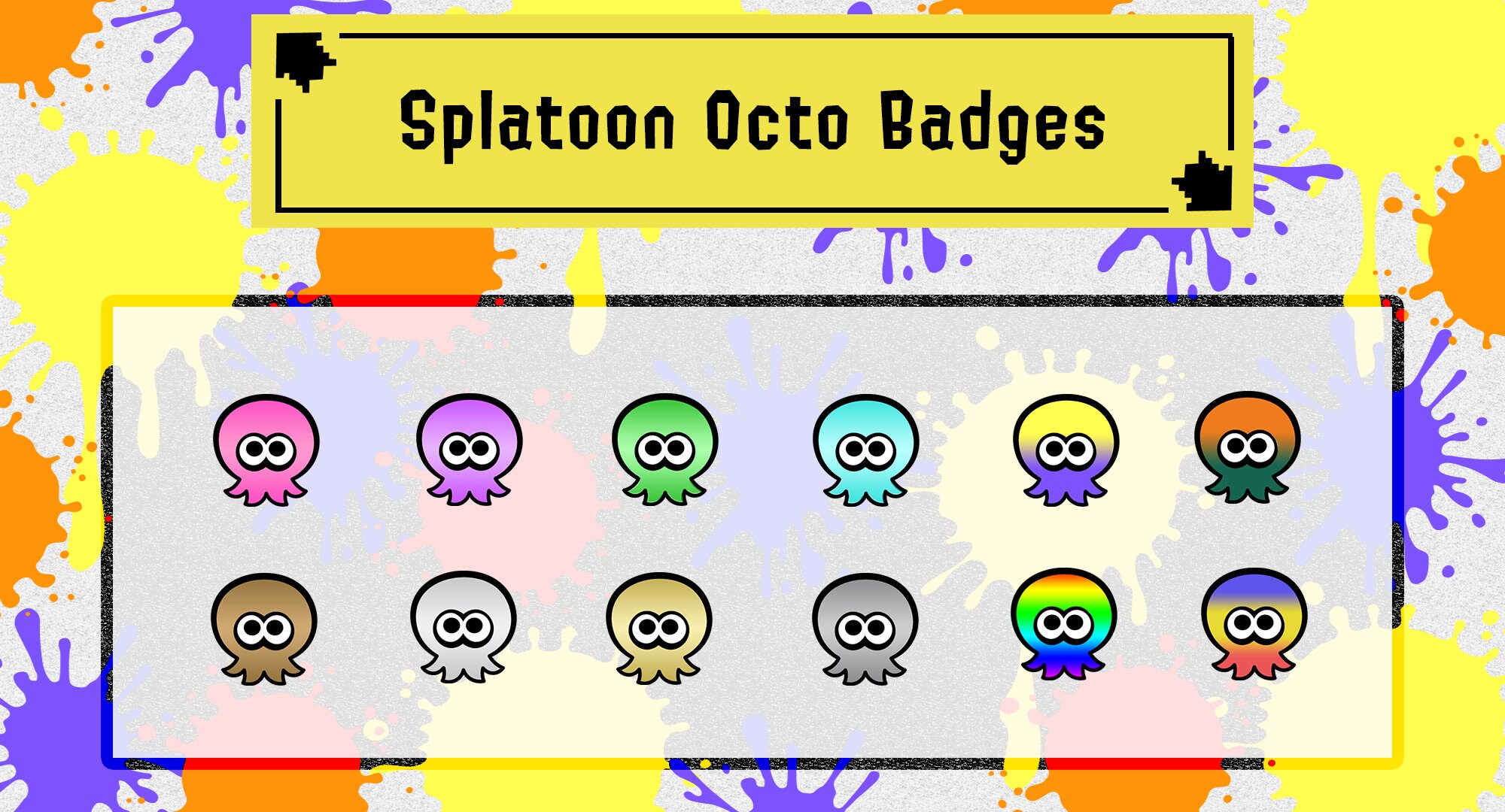 Splatoon Octoling Badges for Twitch - Etsy