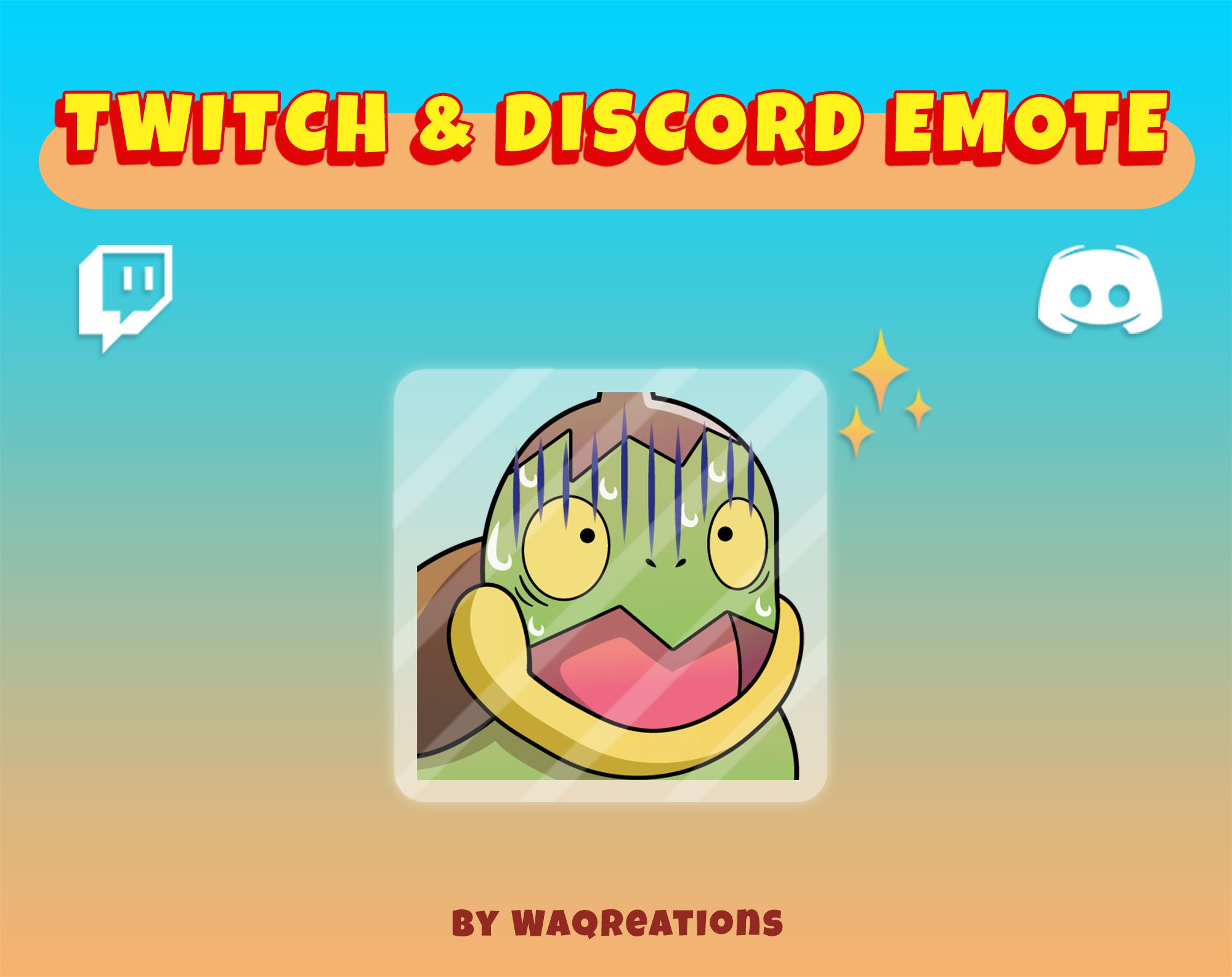 Turtwig Scared Emote for Twitch and Discord - Etsy