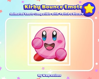 ANIMATED Kirby Lightstick / Dance / Rave Emote for Twitch, Discord ...