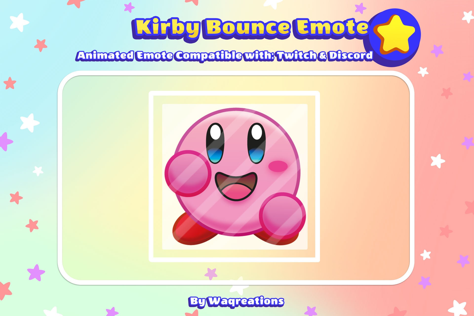 Animated Kirby Bounce Emote for Twitch and Discord - Etsy