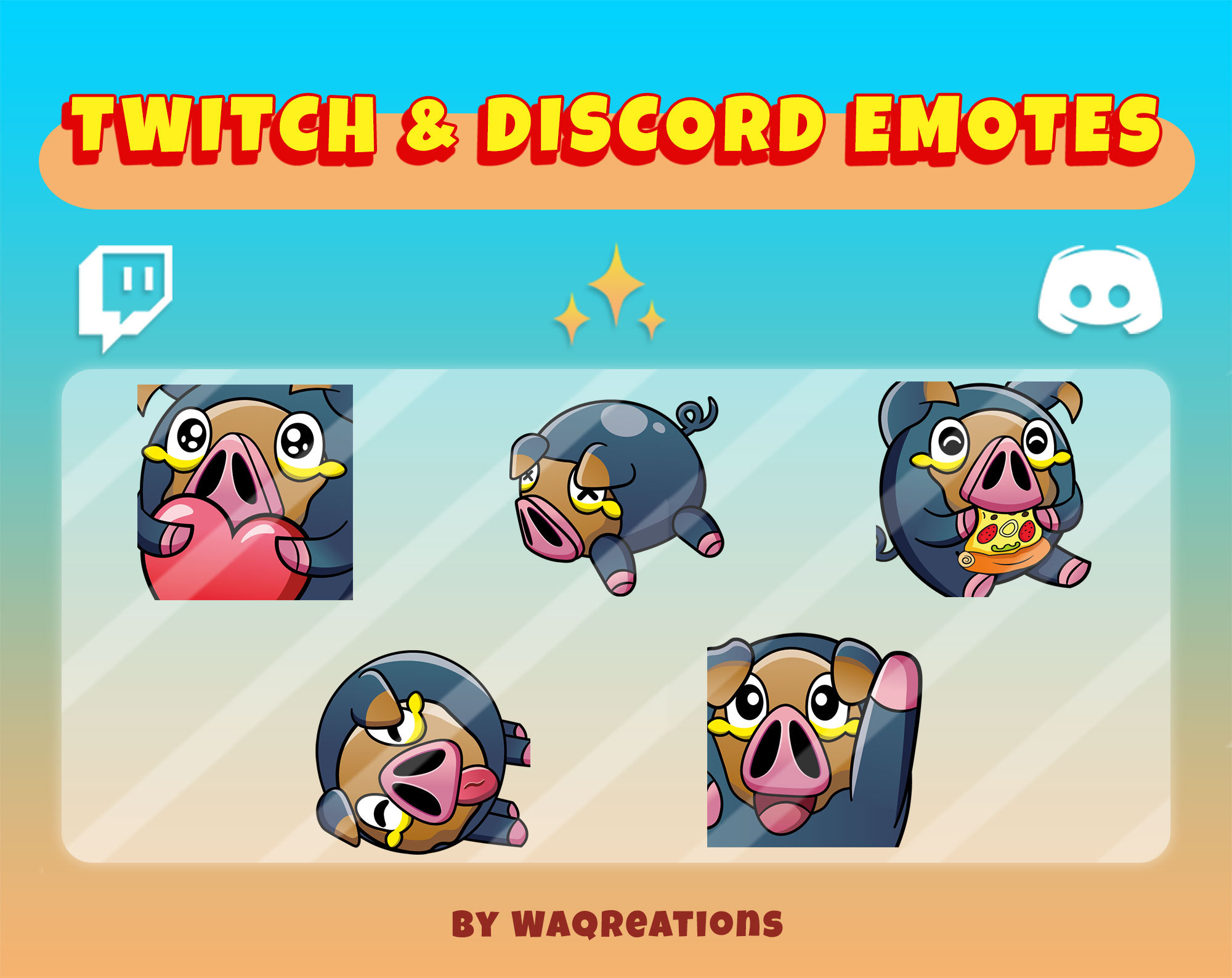 Lechonk Emotes Bundle for Twitch and Discord - Etsy