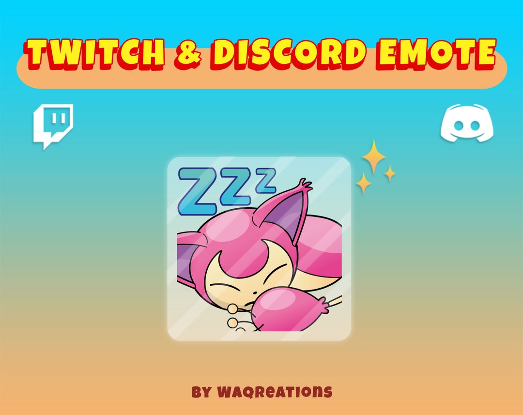 Skitty Sleep Emote for Twitch and Discord - Etsy