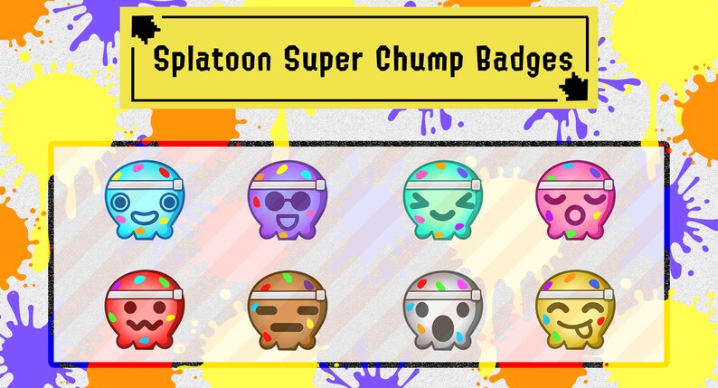 Splatoon Super Chump Badges for Twitch - Etsy