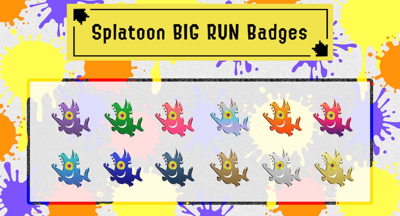Splatoon Big Run Badges for Twitch - Etsy