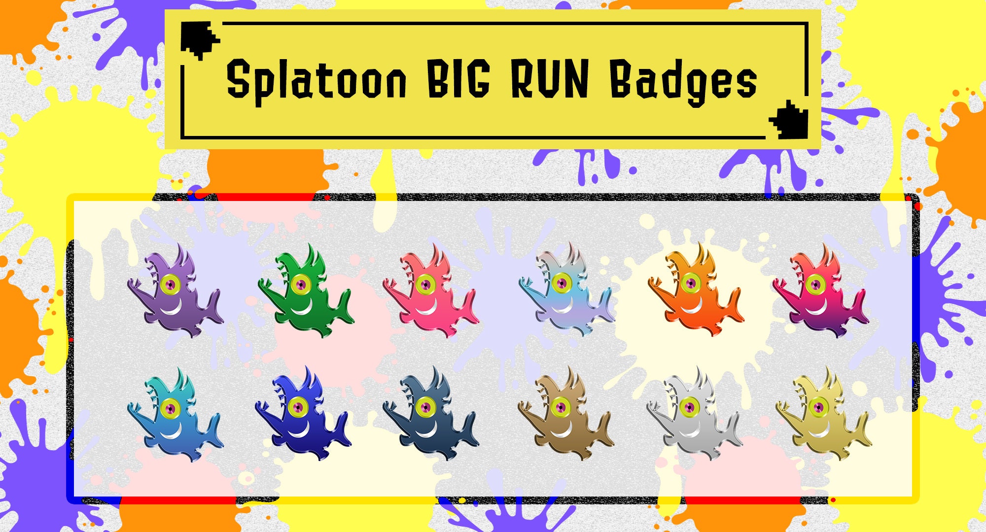 Splatoon Big Run Badges for Twitch - Etsy
