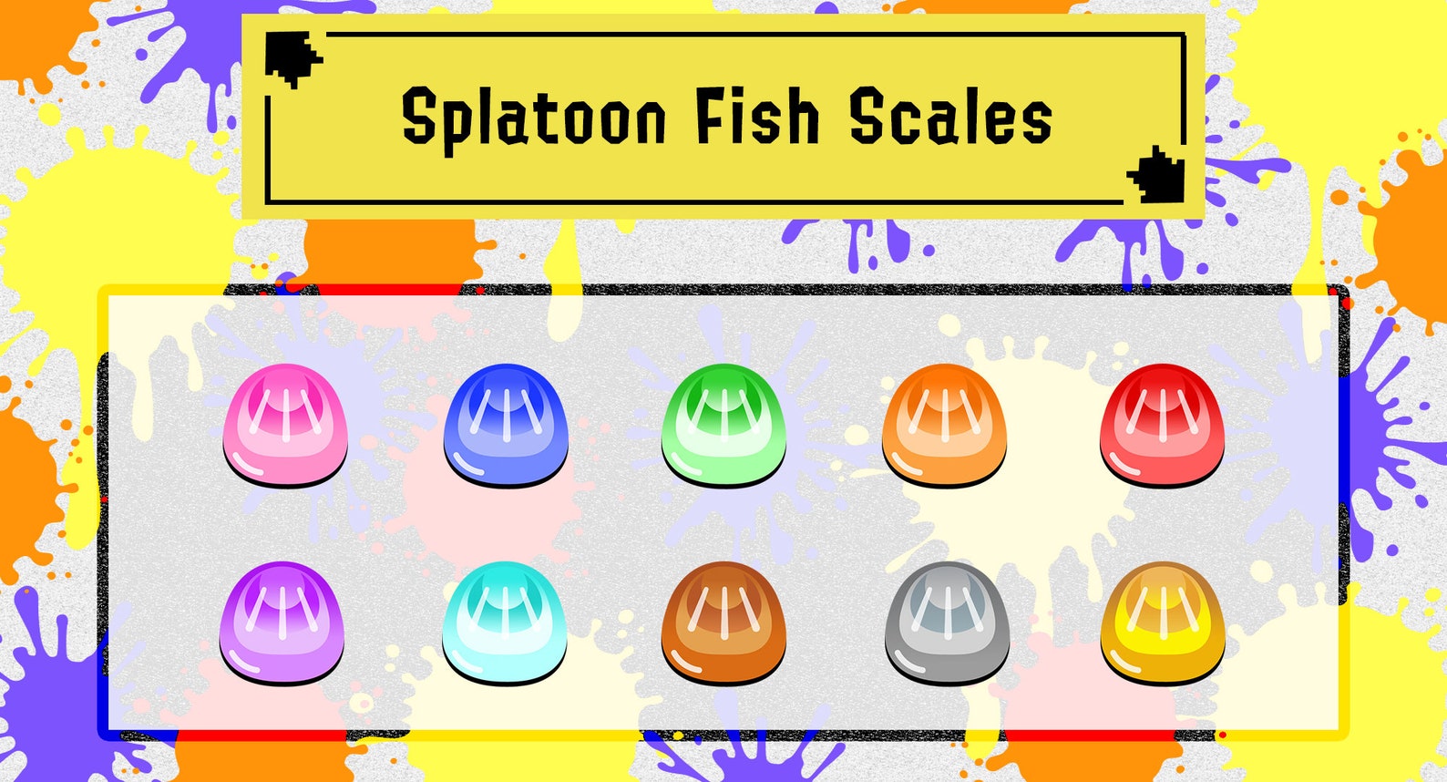 Splatoon Fish Scale Badges for Twitch - Etsy