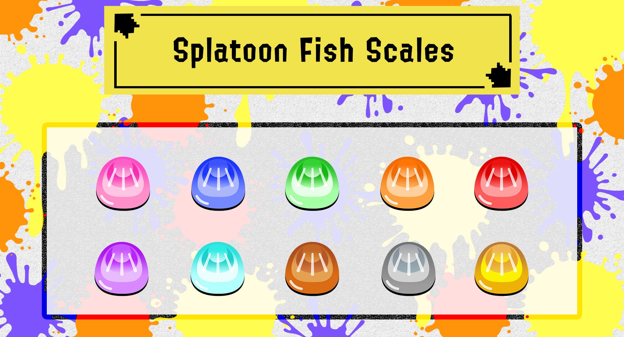 Splatoon Fish Scale Badges for Twitch - Etsy