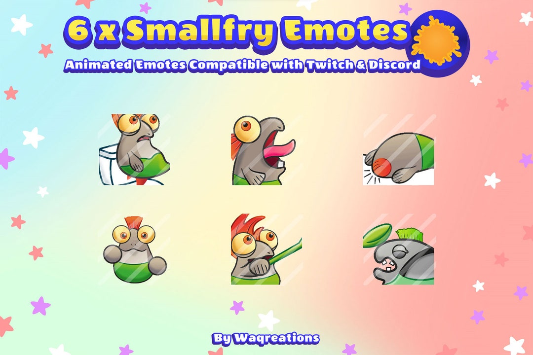 6 Animated Smallfry Emotes Bundle 2 for Twitch and Discord - Etsy