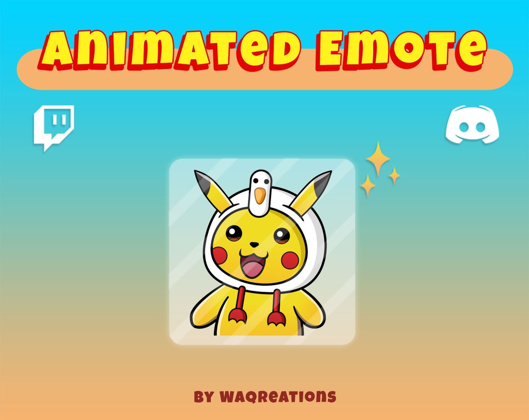 Pikachu Wiggle Animated Emote for Twitch and Discord - Etsy