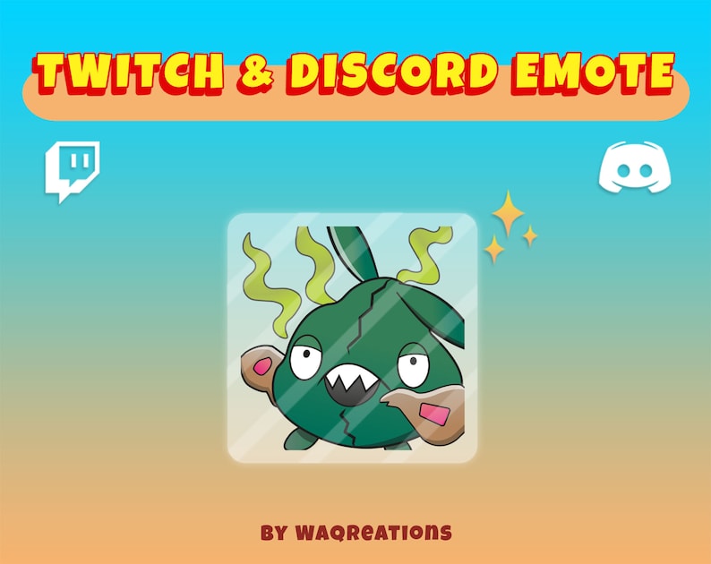 Trubbish Stinky Emote for Twitch and Discord - Etsy