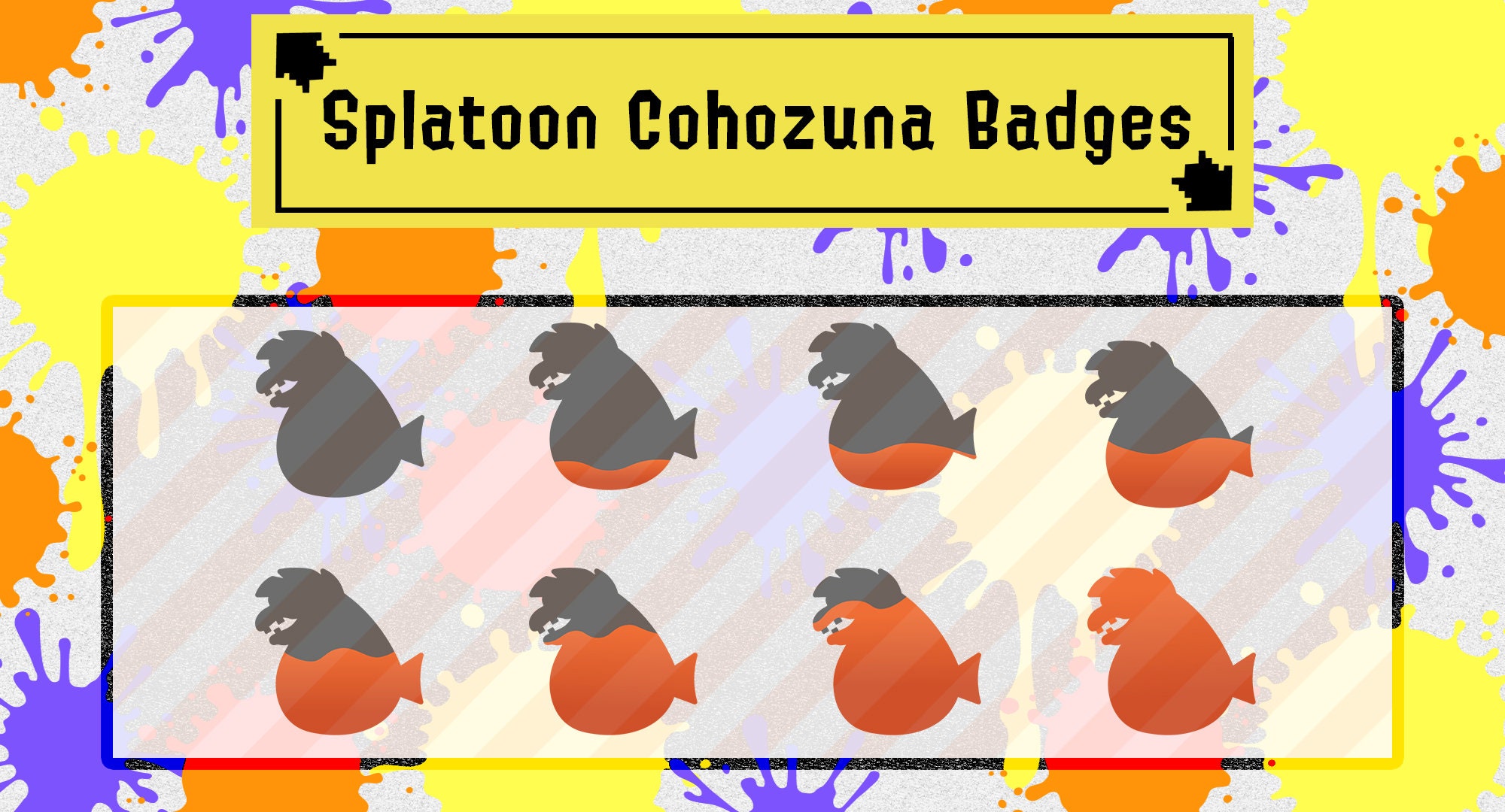 Splatoon Cohozuna Badges for Twitch - Etsy