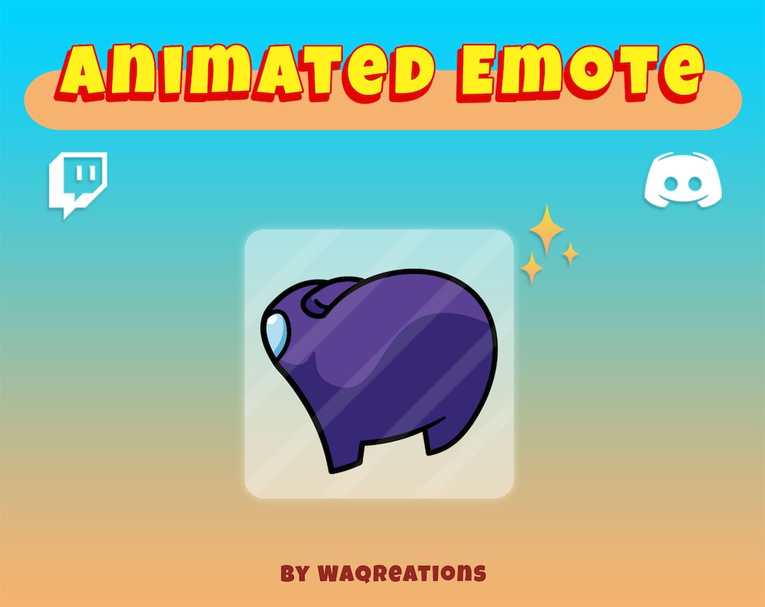 Among Us Butt Wiggle Emote Purple - Etsy