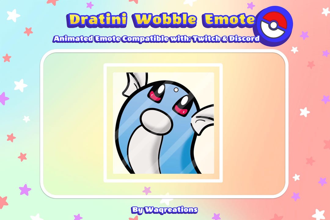 Animated Dratini Wobble Emote for Twitch and Discord - Etsy