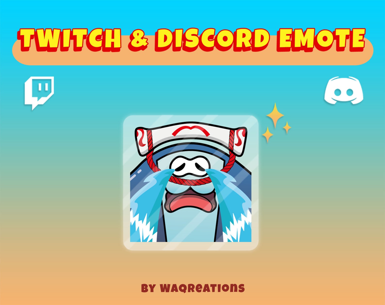 Big Man Crying Splatoon Emote for Twitch and Discord - Etsy