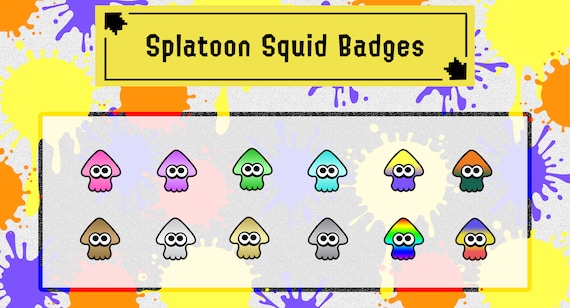 Splatoon Squid Badges for Twitch - Etsy