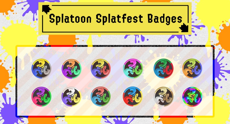 Splatoon Splatfest Emblem Badges for Twitch - Etsy