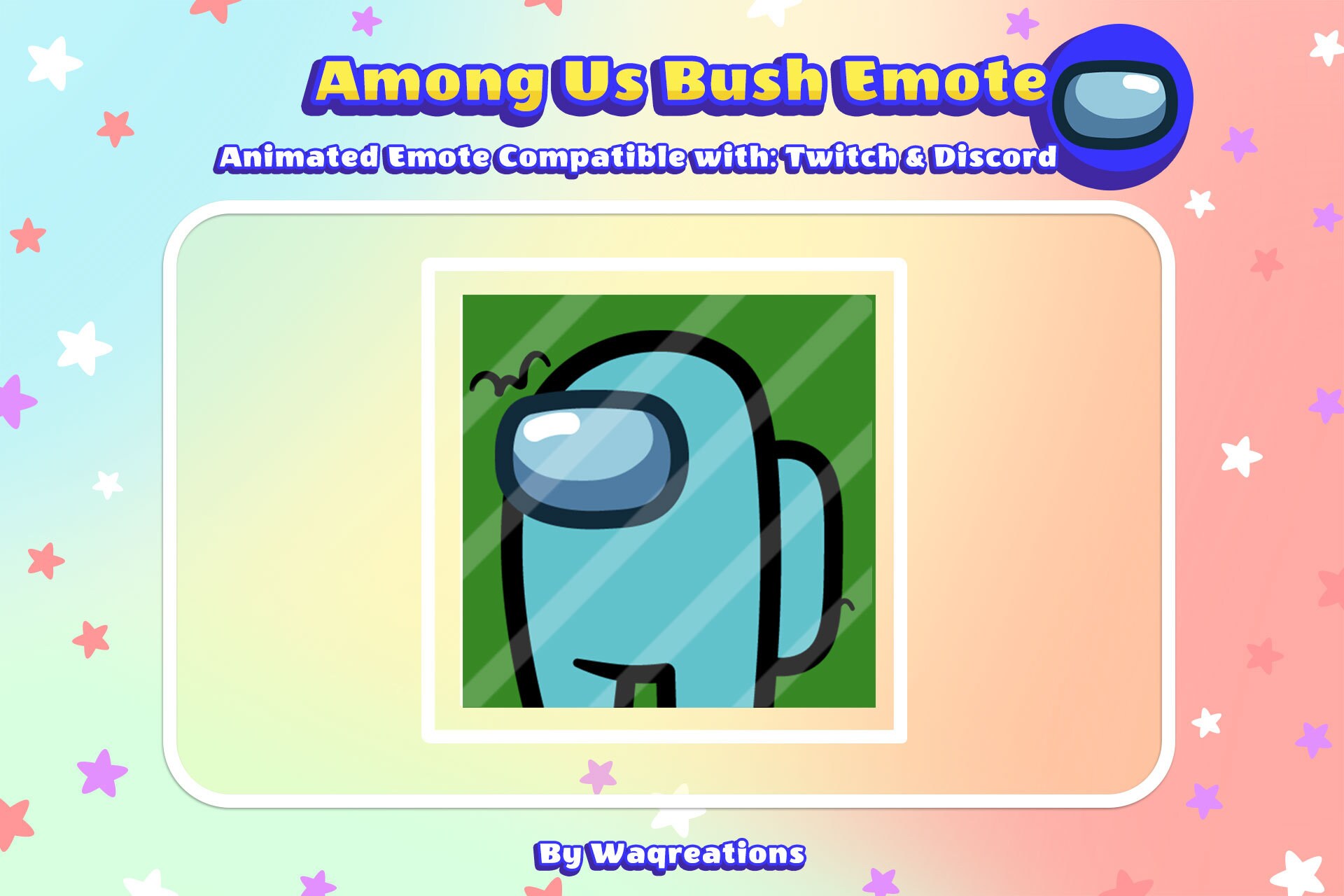 Among Us Bush Animated Emote for Twitch & Discord - Etsy