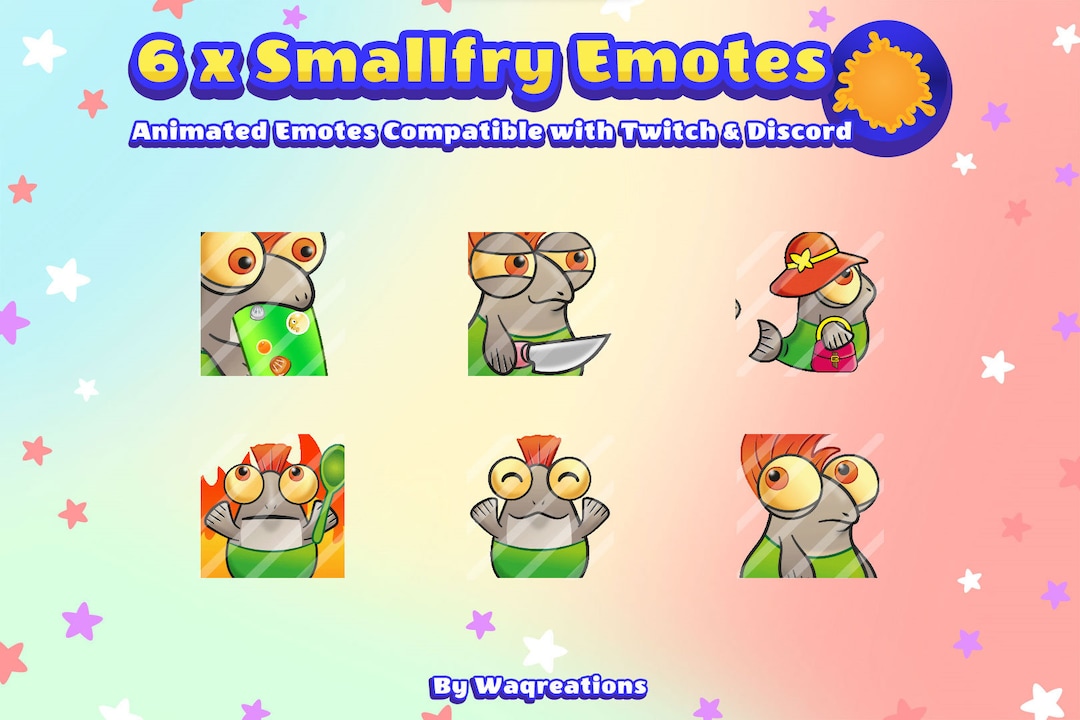 6 Animated Smallfry Emotes Bundle for Twitch and Discord - Etsy