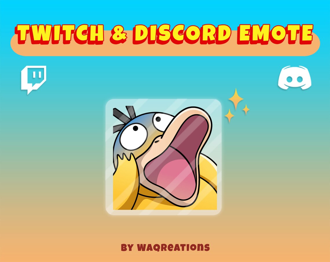 Psyduck Scream Emote for Twitch and Discord - Etsy