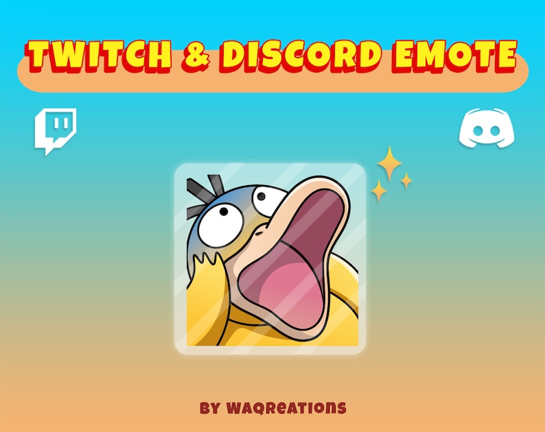 Psyduck Scream Emote for Twitch and Discord - Etsy