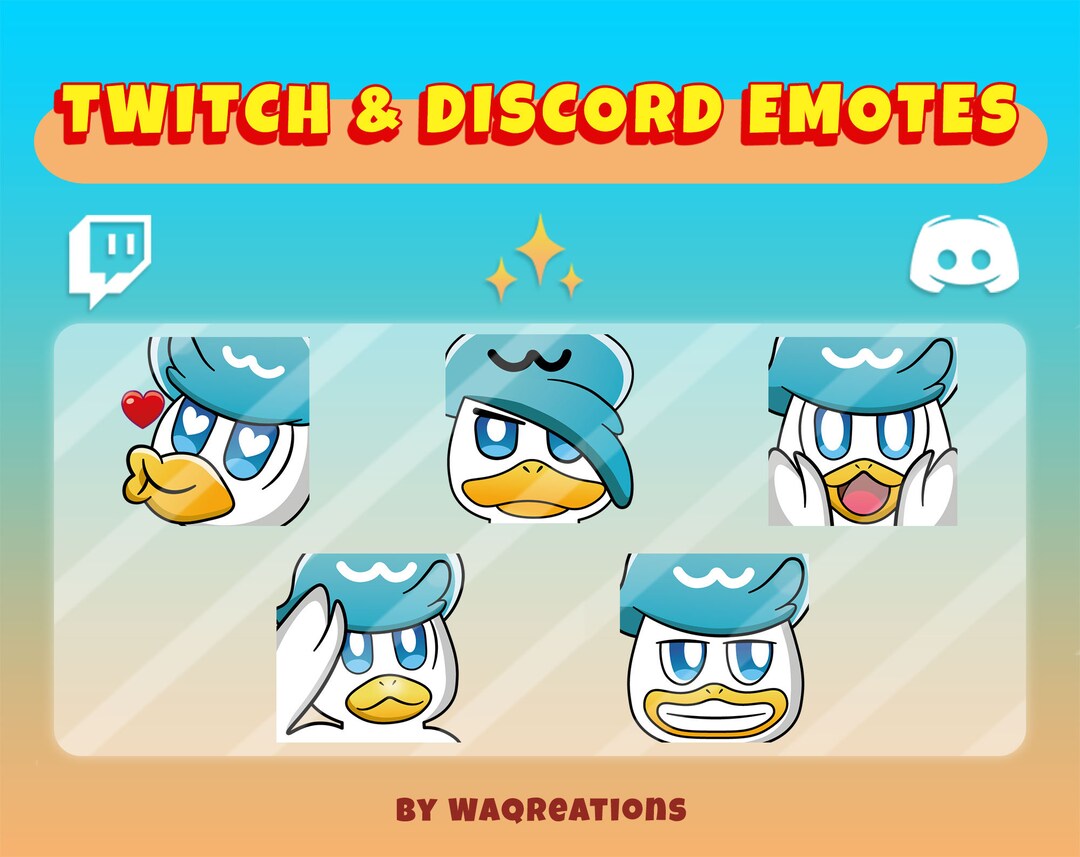 Quaxly Emotes Bundle for Twitch and Discord - Etsy