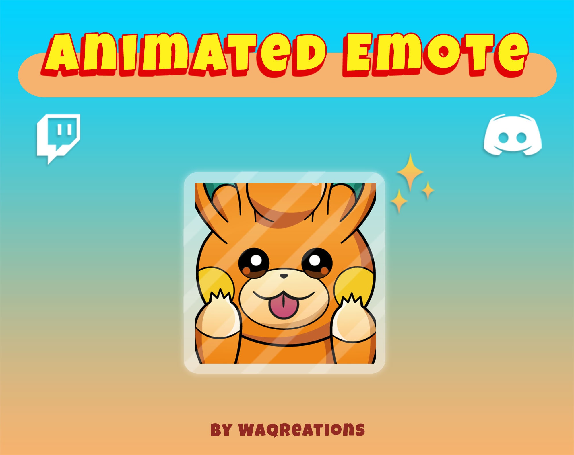 Pawmi Cheeky Animated Emote for Twitch and Discord - Etsy