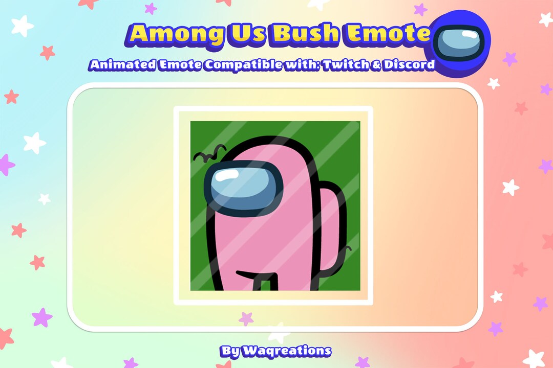 Among Us Bush Animated Emote for Twitch & Discord - Etsy