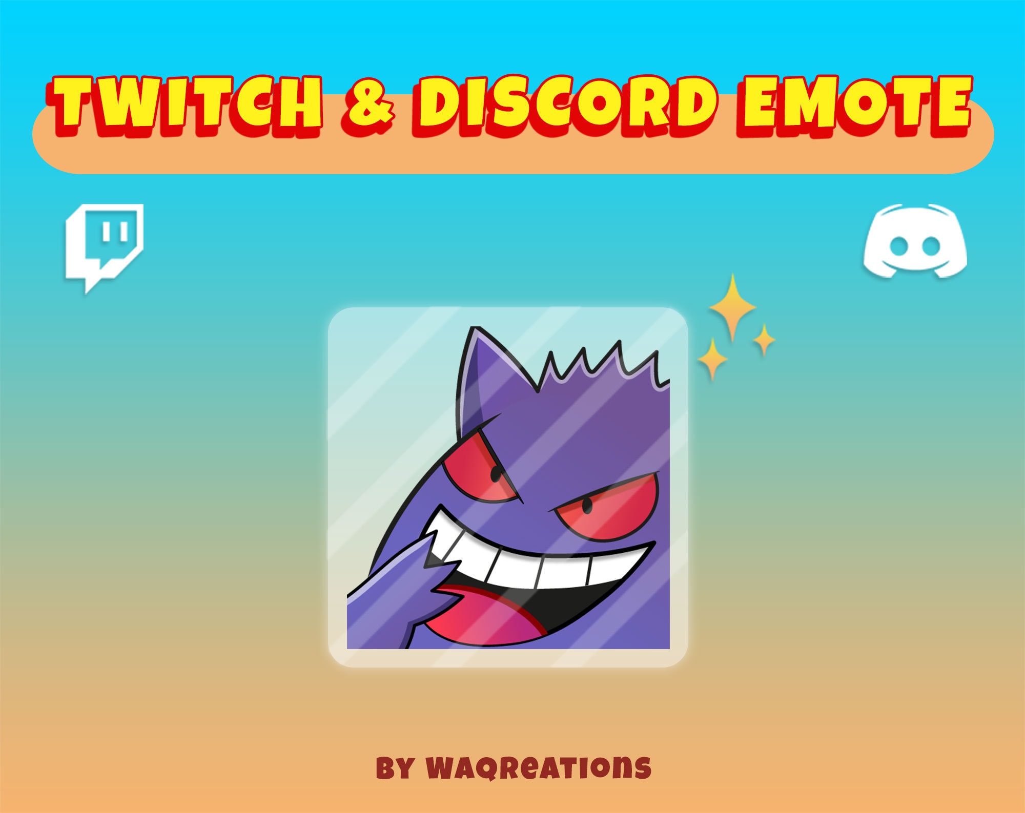 Gengar Laugh Emote for Twitch and Discord - Etsy