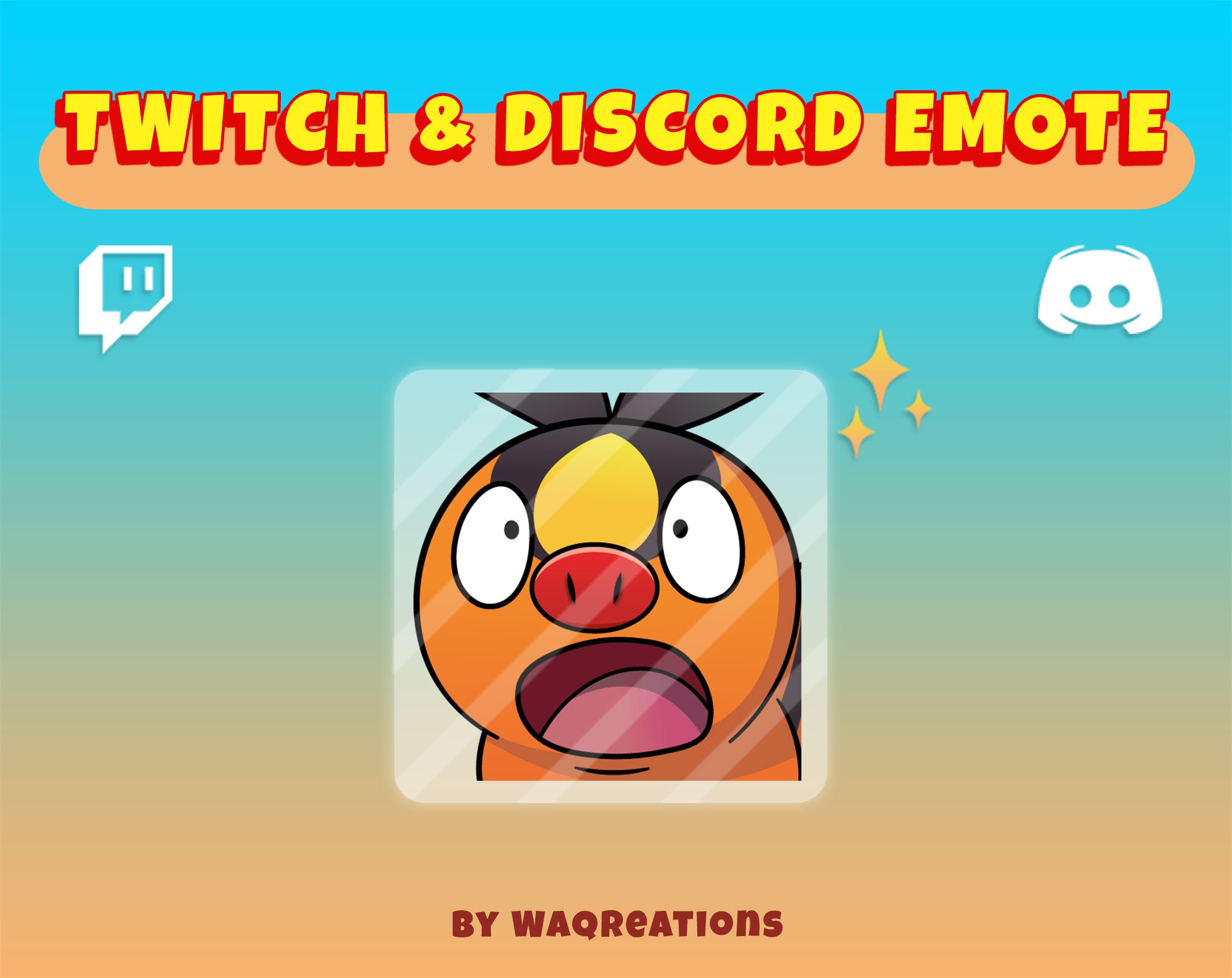 Tepig Shock Emote for Twitch and Discord - Etsy