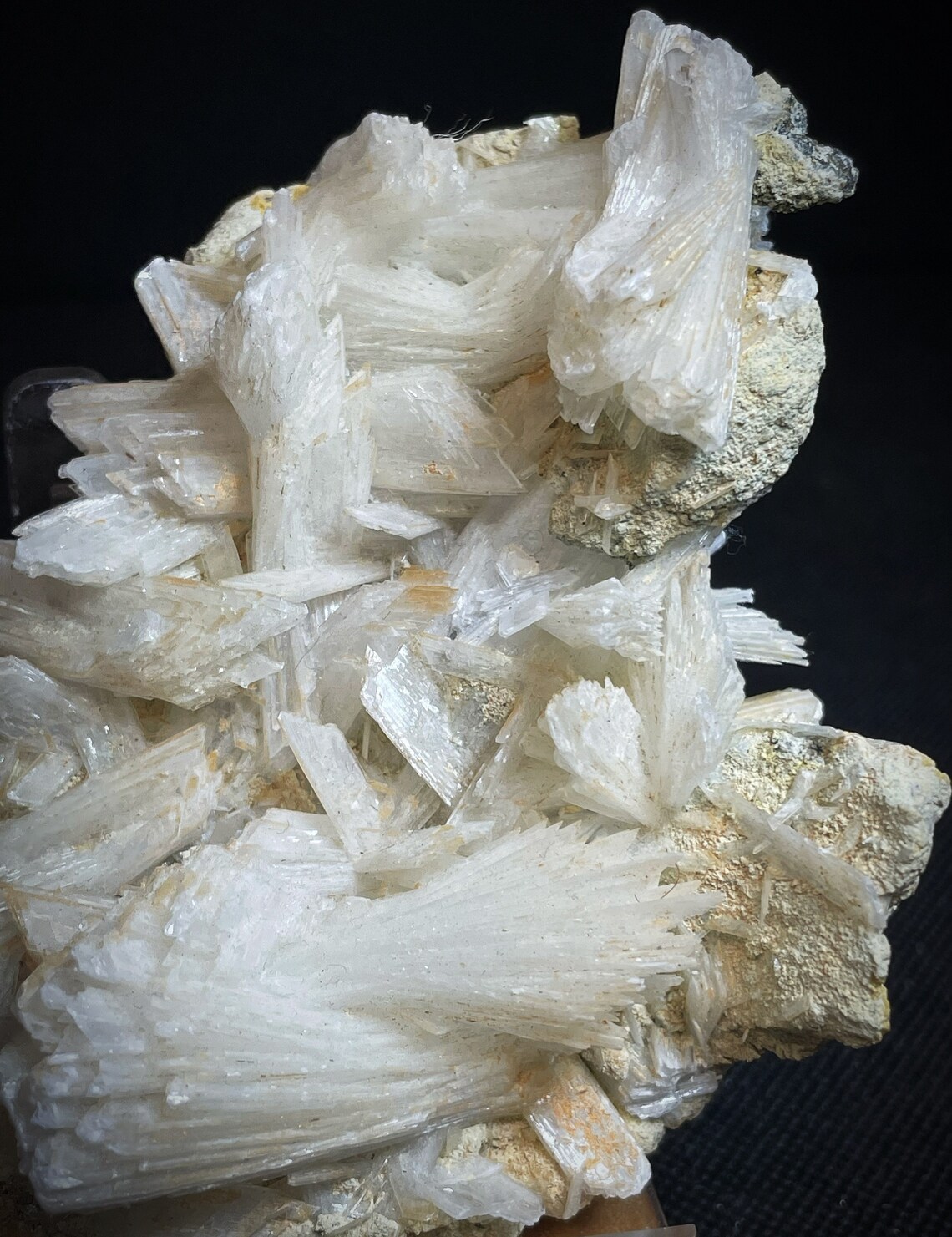 Selenite, Gypsum Crystals Hydrated Calcium Sulphate on Matrix From ...