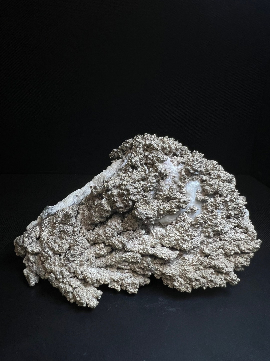 High Quality, Aesthetic, Skeletal Native Silver Formation on Calcite ...