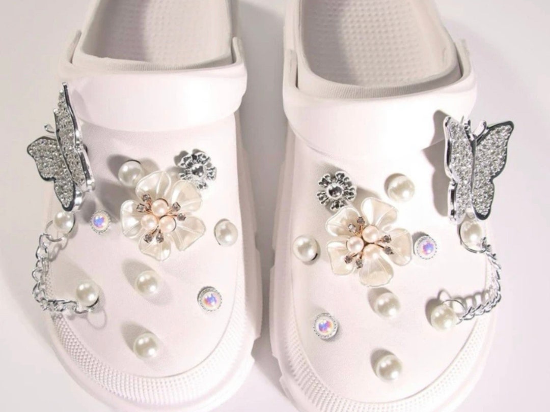Bling Shoe Charms Set, Luxury Shoe Charms, Butterfly Shoe Charms, Shoe ...