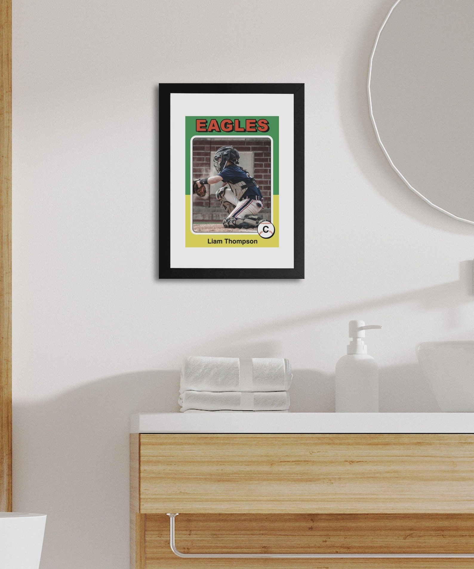 70's Style Vintage Baseball Card Template | Retro Vintage Style 1970's 