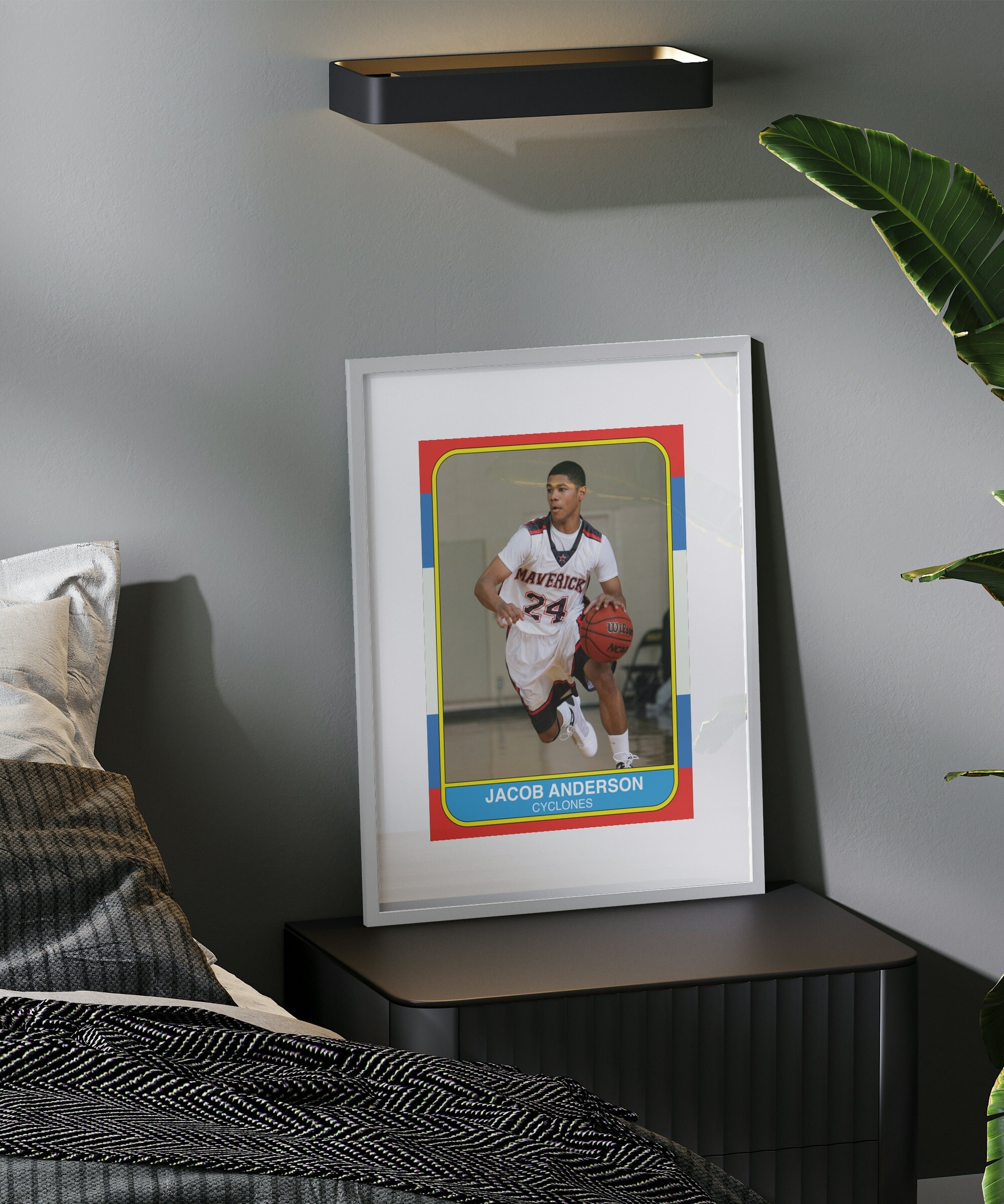 Retro 1980s Vintage Style Basketball Card Template for Photoshop | Psd ...