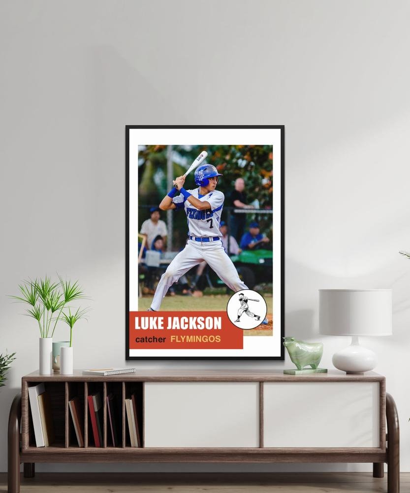 Baseball Card Template | Retro Vintage Style 1950's Baseball Card ...