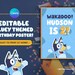 Bluey Themed Poster | Editable | Birthday Party | Welcome - Etsy
