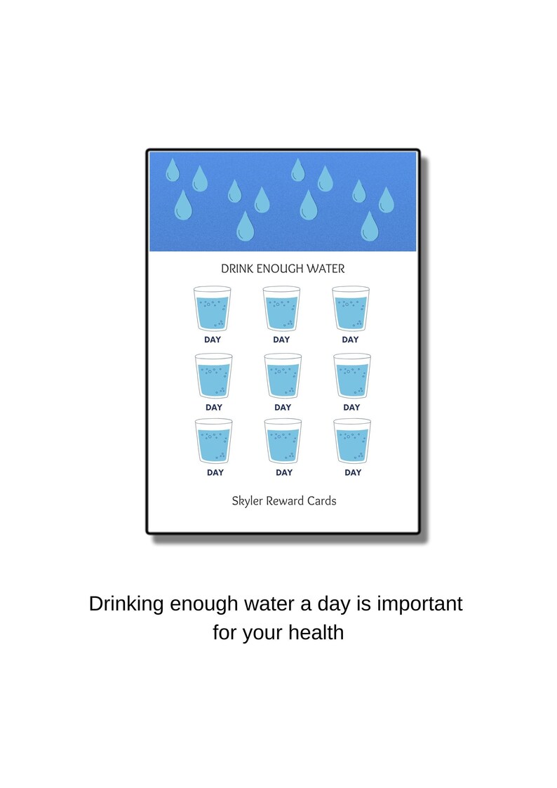 The Water Card and Envelope. A Reward Card to Motivate You Towards Your ...