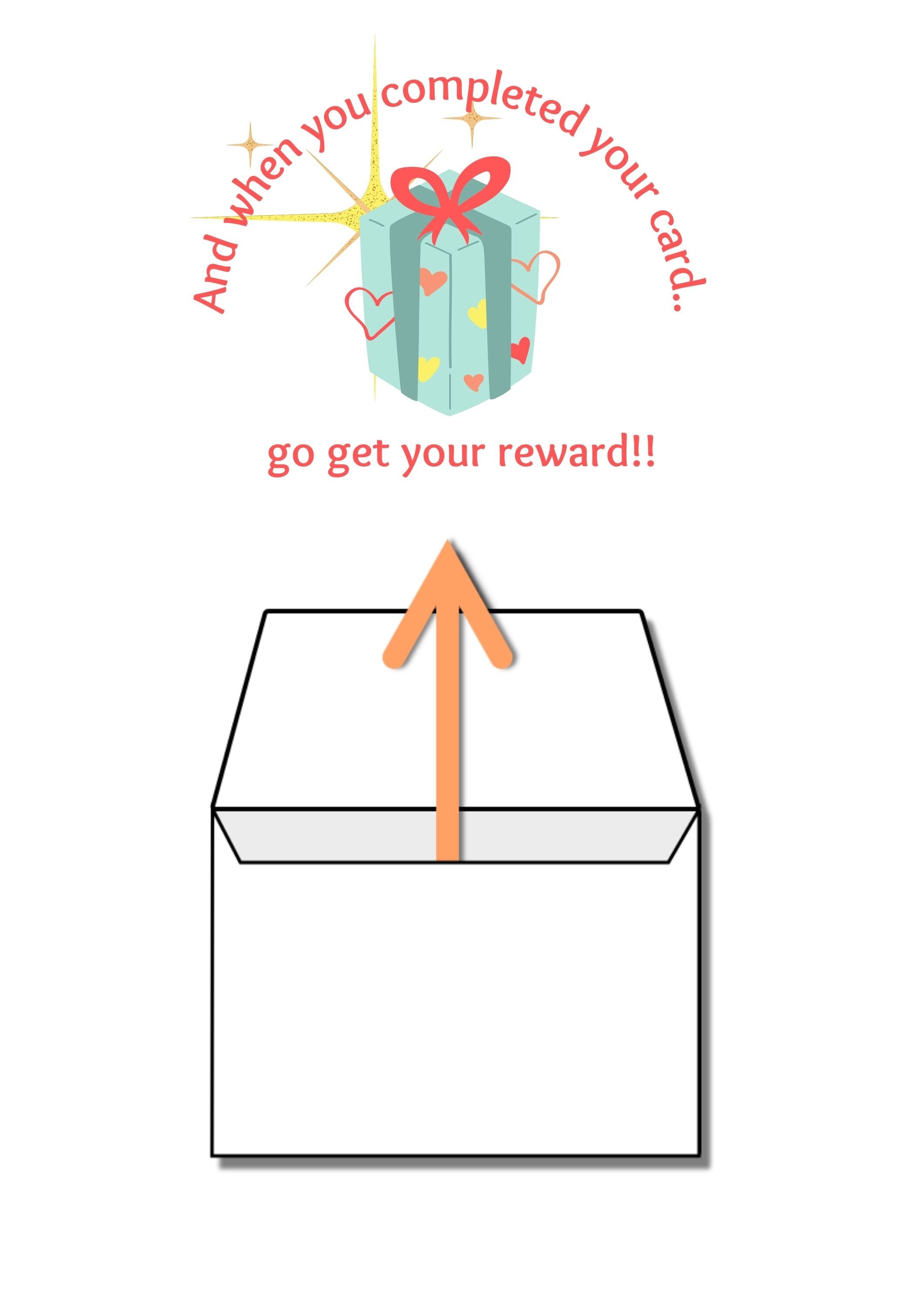 The Water Card and Envelope. A Reward Card to Motivate You Towards Your ...