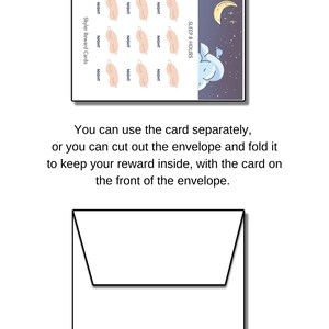 The Sleep Card and Envelope. A Reward Card to Motivate You Towards Your ...