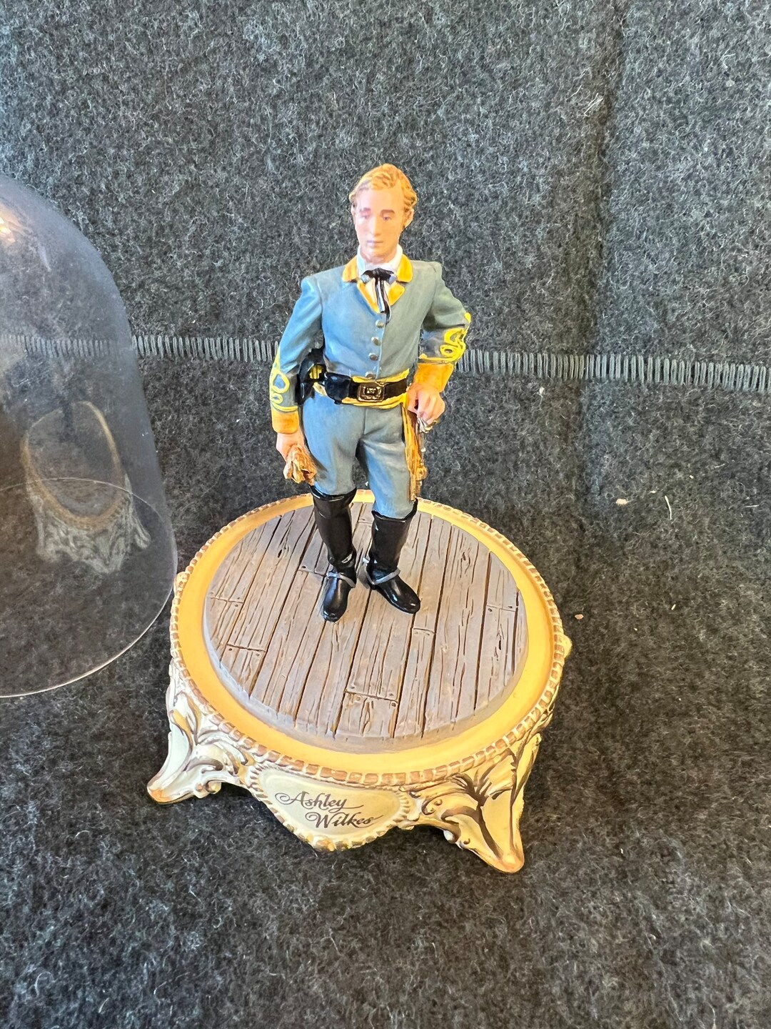 1993 Gone With the Wind “ashley Wilkes" Glass Covered Figurine - Etsy