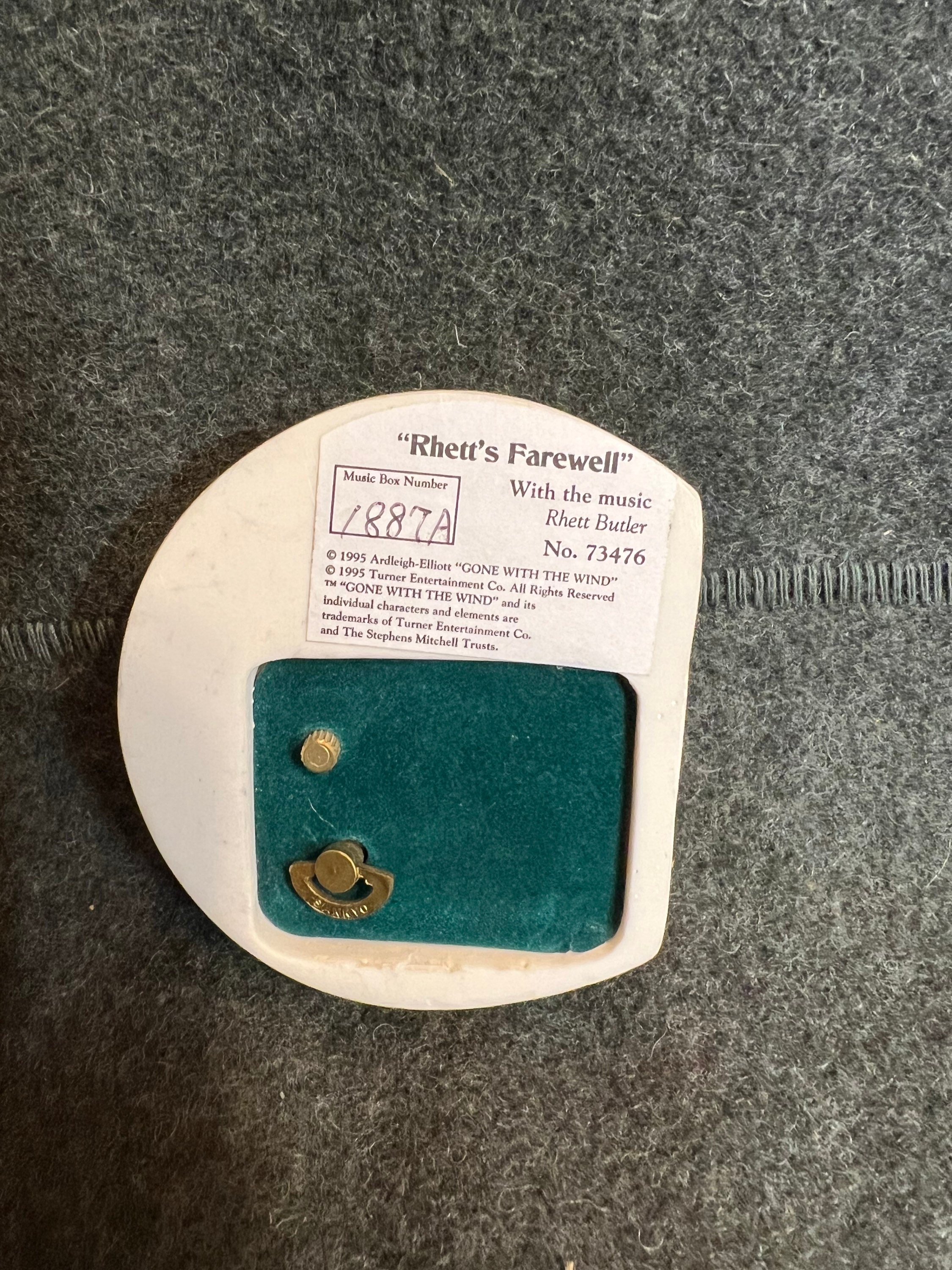 Gone With the Wind -music Box Titled: "rhett's Farewell" - Etsy