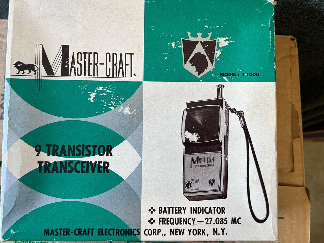Rare Vintage Mastercraft Walkie Talkies '60's in Original Box - Etsy