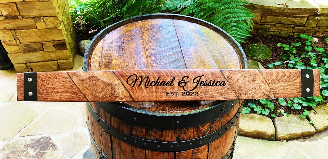 Personalized Wall Sign Bourbon Barrel Wall Sign epoxy River Wall Sign ...