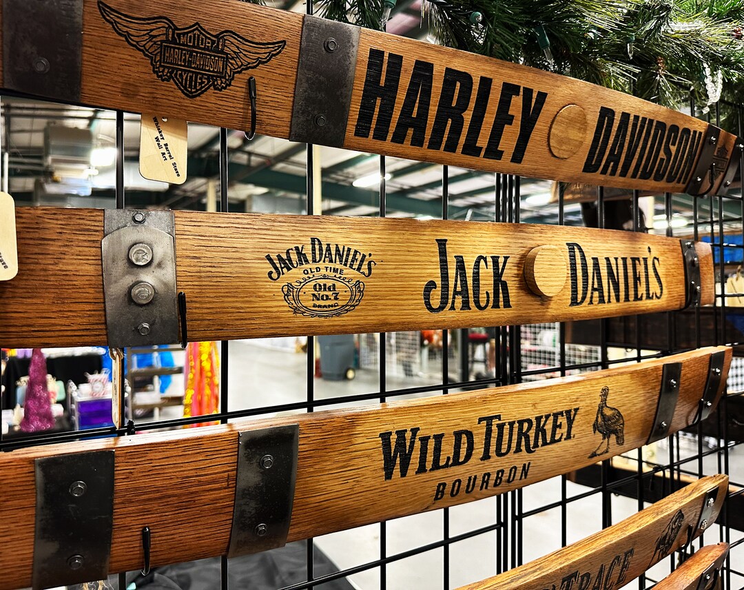 Bourbon Barrel Signs, Whiskey Barrel Signs, Wood Wall Signs, Custom Bar ...