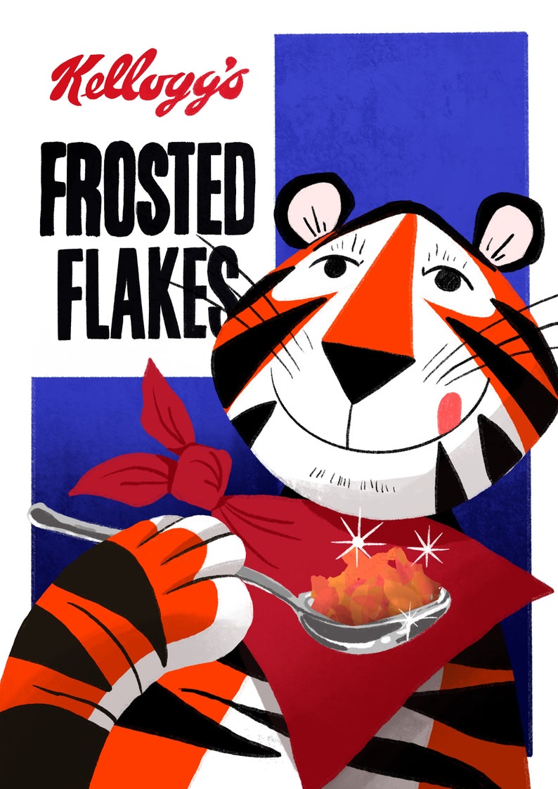 A4 Poster VINTAGE FROSTES Kellogg's - Etsy