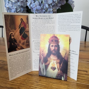 Enthronement of the Sacred Heart Brochure - Etsy