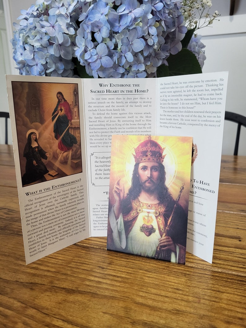 Enthronement of the Sacred Heart Brochure - Etsy