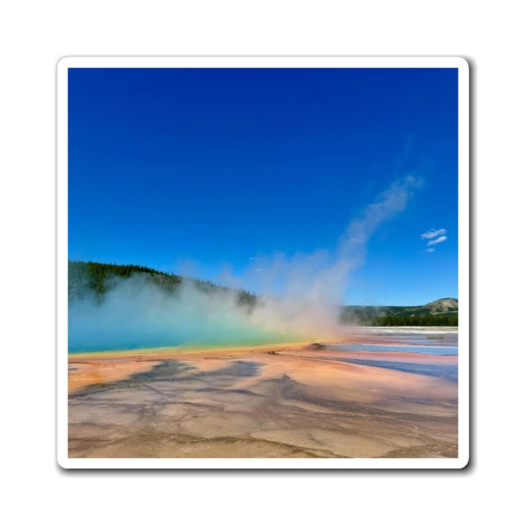 Yellowstone Grand Prismatic Springs Magnet - Etsy